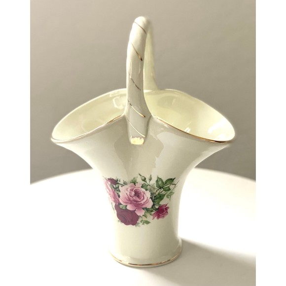 Baum Bros | Accents | 97s Formalities Ceramic Basket Vase By Baum Bros ...